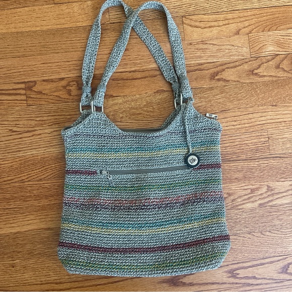 The Sak | Bags | The Sak Tote Gray Colored Stripe 4 X 12 Lined Perfect ...